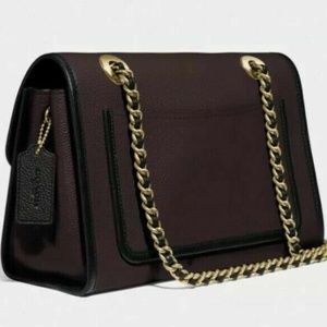 Bags | Nwt Coach Parker 75575 Shoulder Bag Oxbloodbrass Original ...